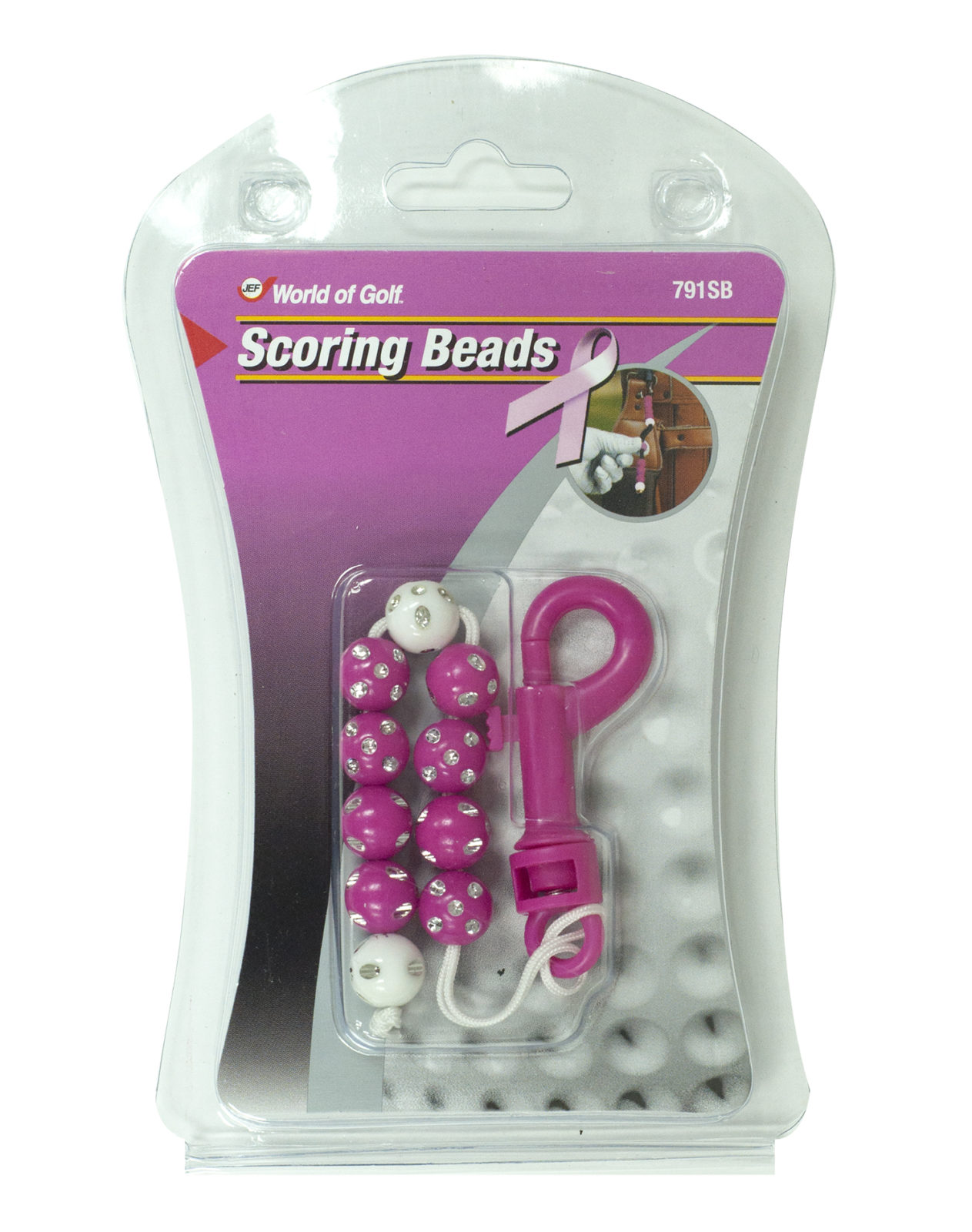 Jef World of Golf Scoring Beads - Pink - J&M Golf Inc.